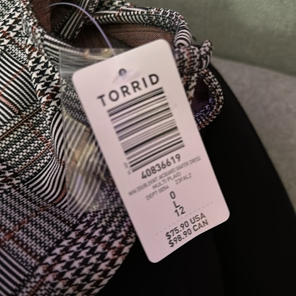 torrid | Dresses | Nwt Torrid Plaid Skater Dress | Poshmark